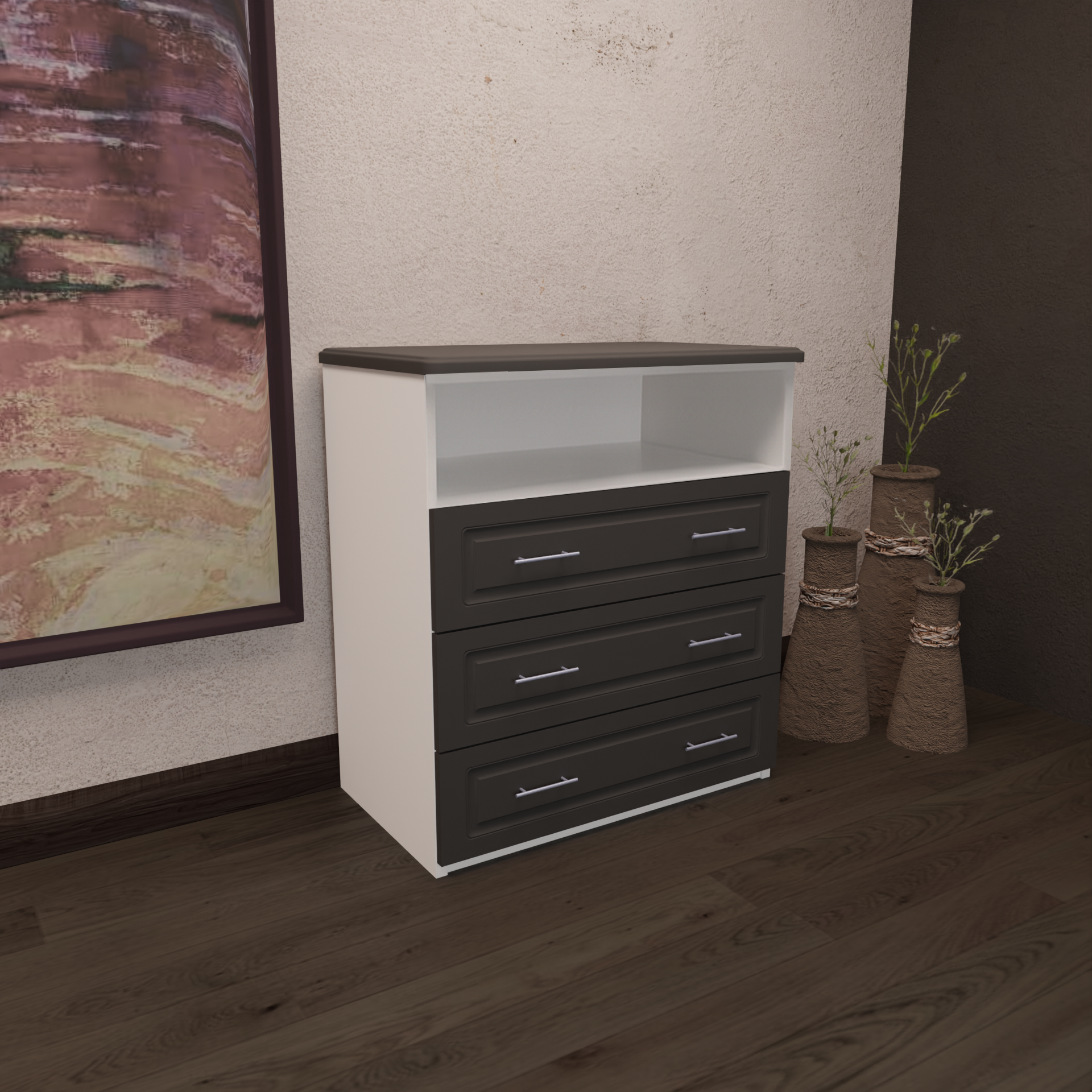 Комод 900-3 МДФ Катерина