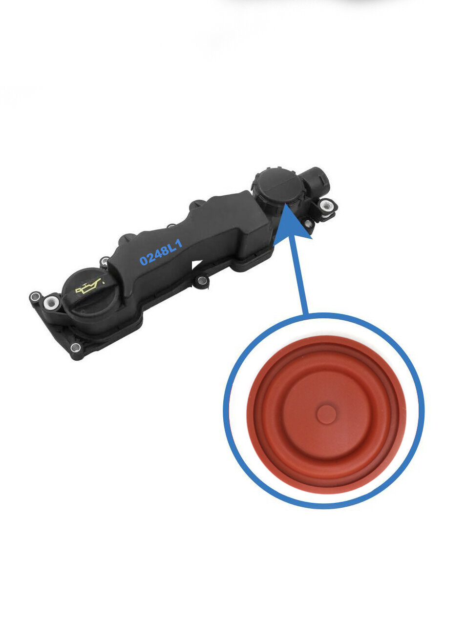 Мембрана клапанной крышки Peugeot / Citroen / MINI 1.6D, HDI, TDCI, 0248L1