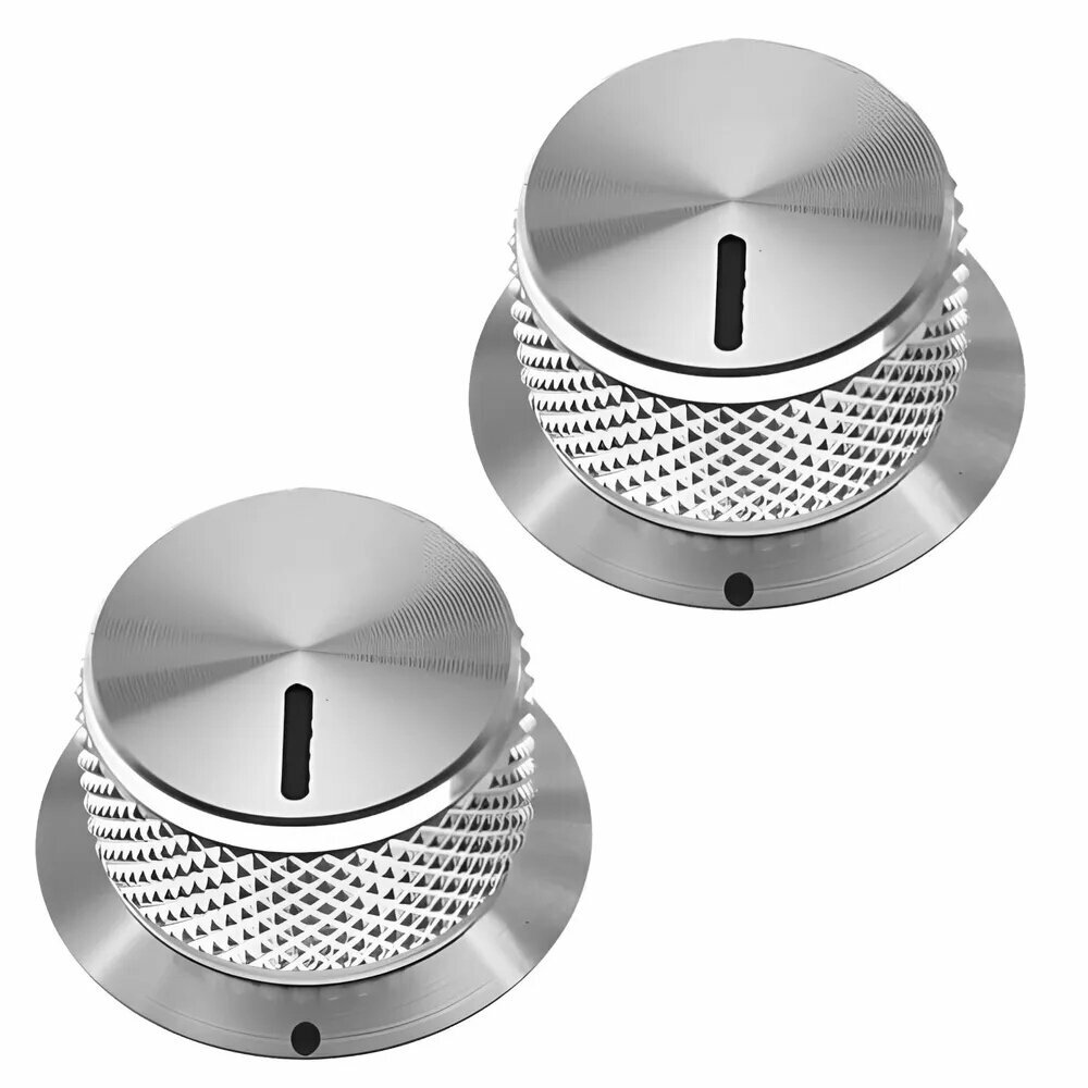 Набор алюминиевых ручек регулировки громкости для Hi-Fi аудио, 4 шт, с рифленой рукояткой и ключом для потенциометра