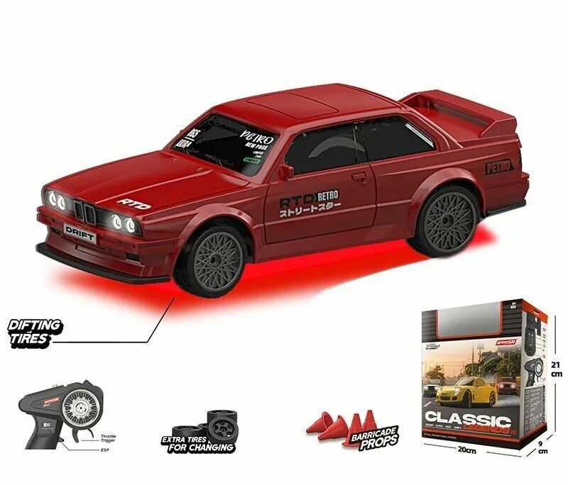 1/43 Полноприводная Дрифт Машинка JDM с Пультом/Скоростная Гоночная Модель/Настольная Игрушка