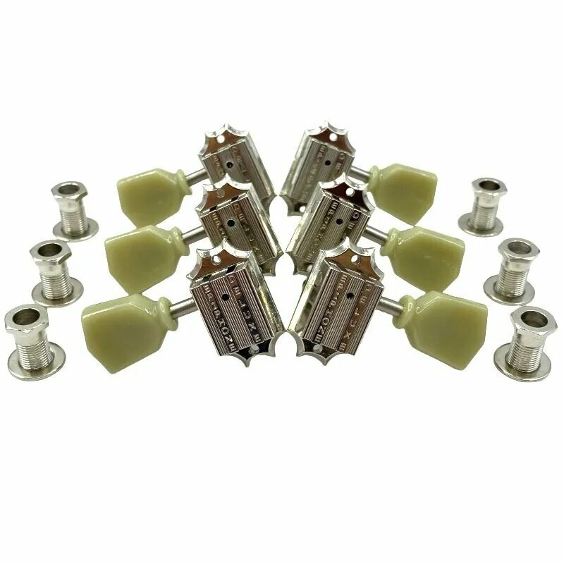 Колки Epiphone для электрогитары LP 50S/60S и акустической гитары, 10 мм отверстие, ручки из искусственного нефрита, винтажные, Тайвань (комплект)