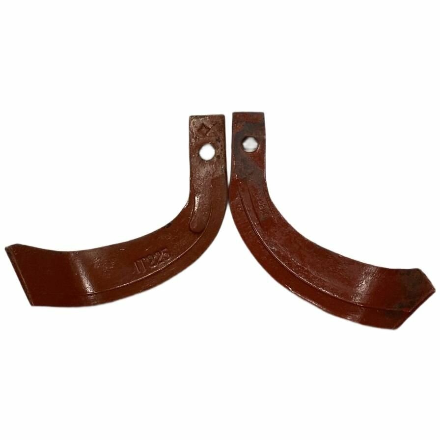 Нож активной почвофрезы (комплект 2 шт. лев/прав) для тяжелого мотоблока/минитрактора скаут, Файтер, Кентавр, Русич, Рустрак, Prorab, Зубр, тата