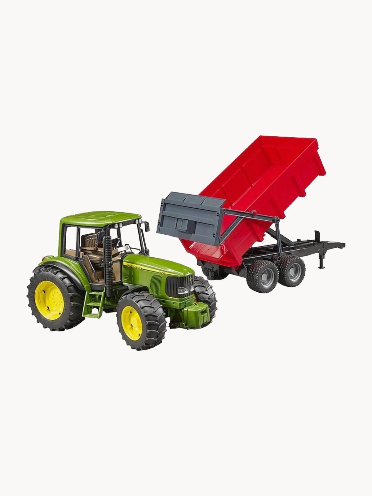 Трактор Bruder John Deere 6920 с прицепом самосвалом 02057, зелёный