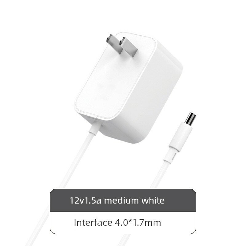 Универсальный адаптер питания 12В 1.5А с разъемом 4.0x1.7 мм, белый для умных колонок и домашних устройств