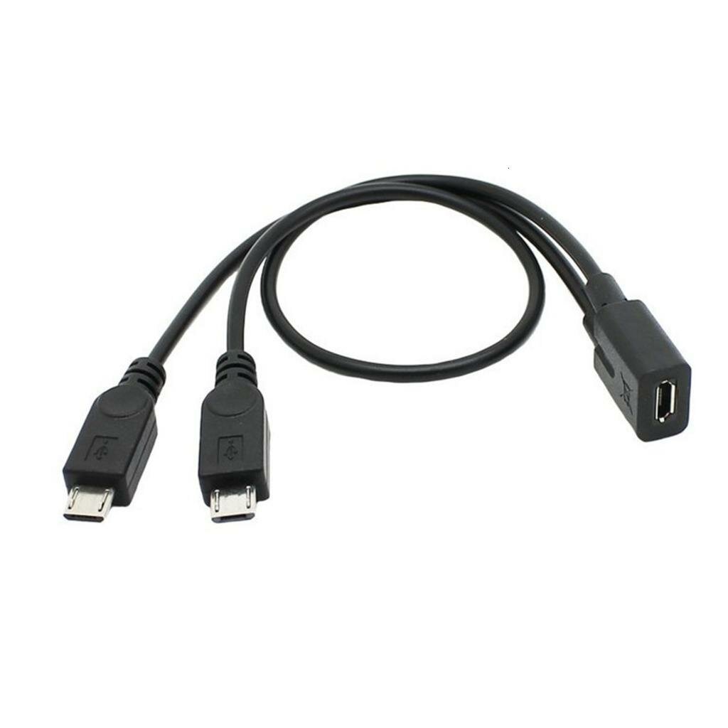 Микро-USB разветвитель (Female-Male) 30 см