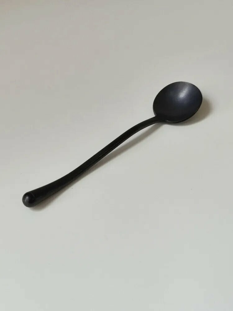 Ложка чайная Черный набор столовых приборов 1 предм. светло-серый