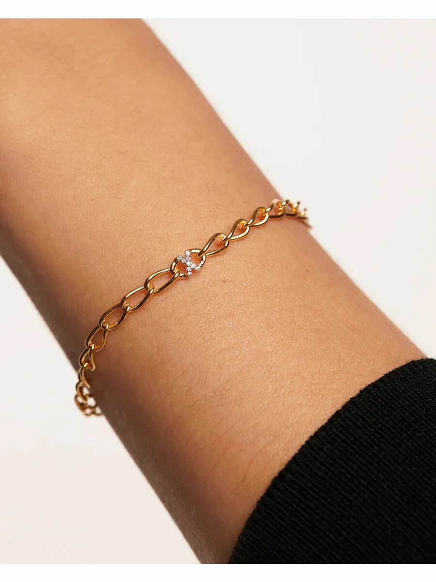 Браслет-цепочка, фианит