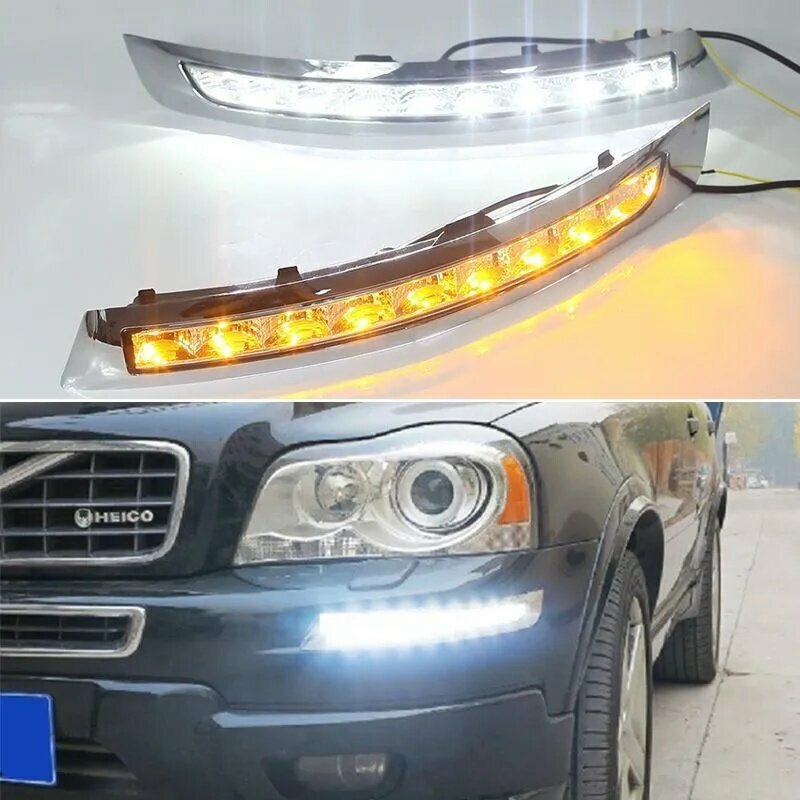 Фары автомобильные, Огни дневные ходовые, 2 шт, арт. Огни дневные ходовые XC90 I Restyling 2006-2014