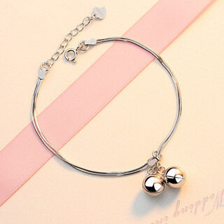 Браслет для гадания, YM 925 Серебро Колокольчик Браслет-кольцо День Валентина