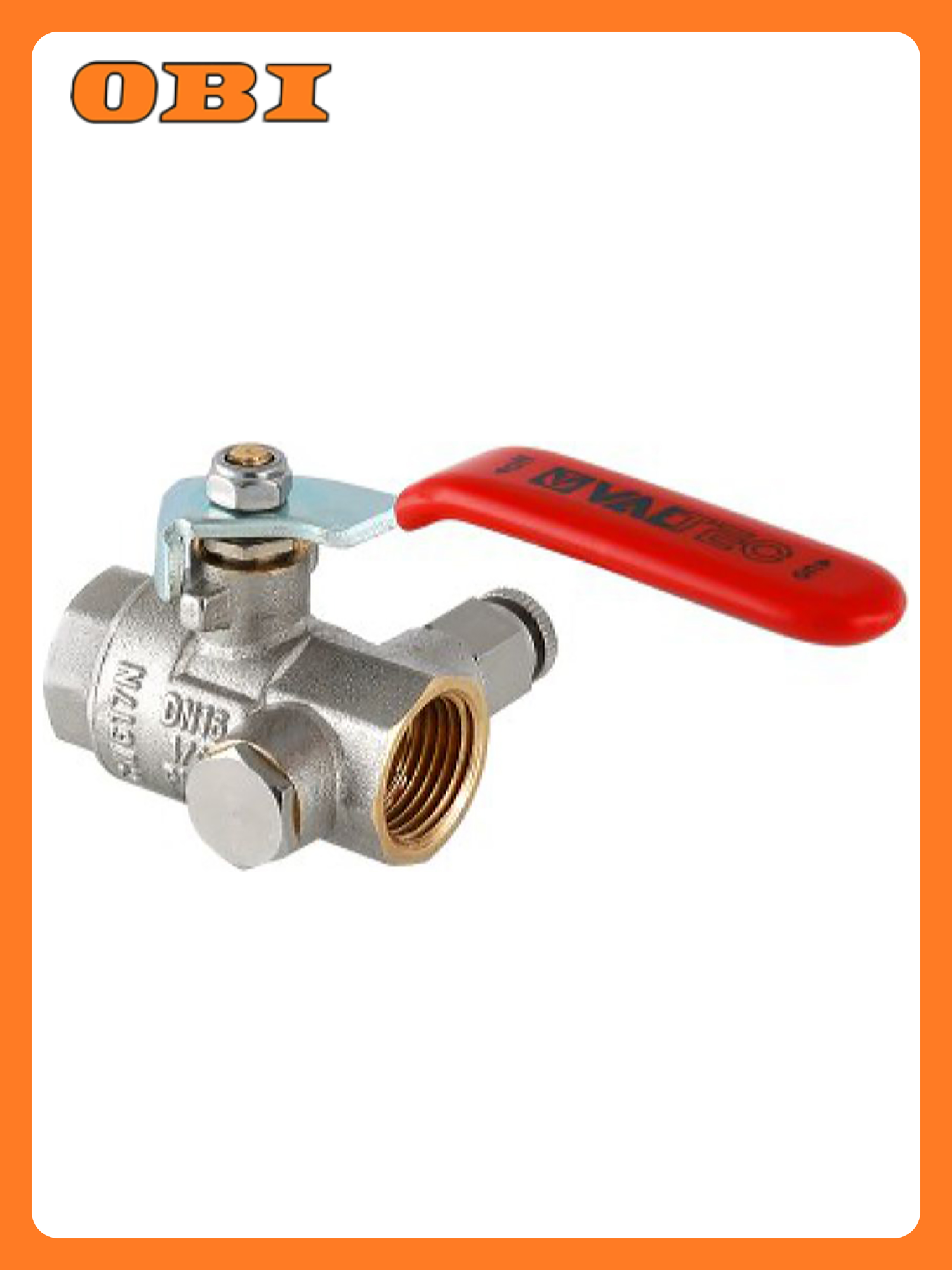 Шаровой кран VALTEC AAV245004, латунь, никелированный, полнопроходной, 1/2", серебристый