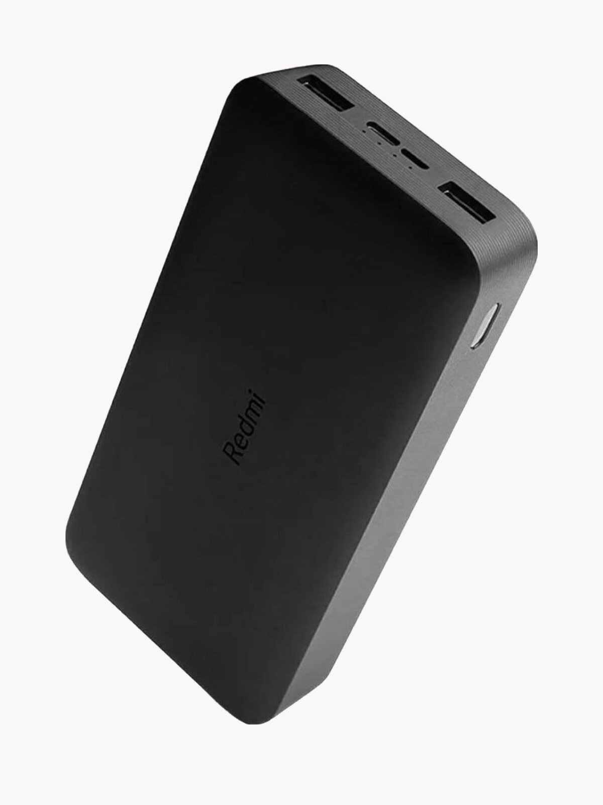 Портативный аккумулятор, 20000 мА·ч, чёрный, быстрая зарядка/зарядка ноутбуков, USB Type-A x 2, ABS пластик