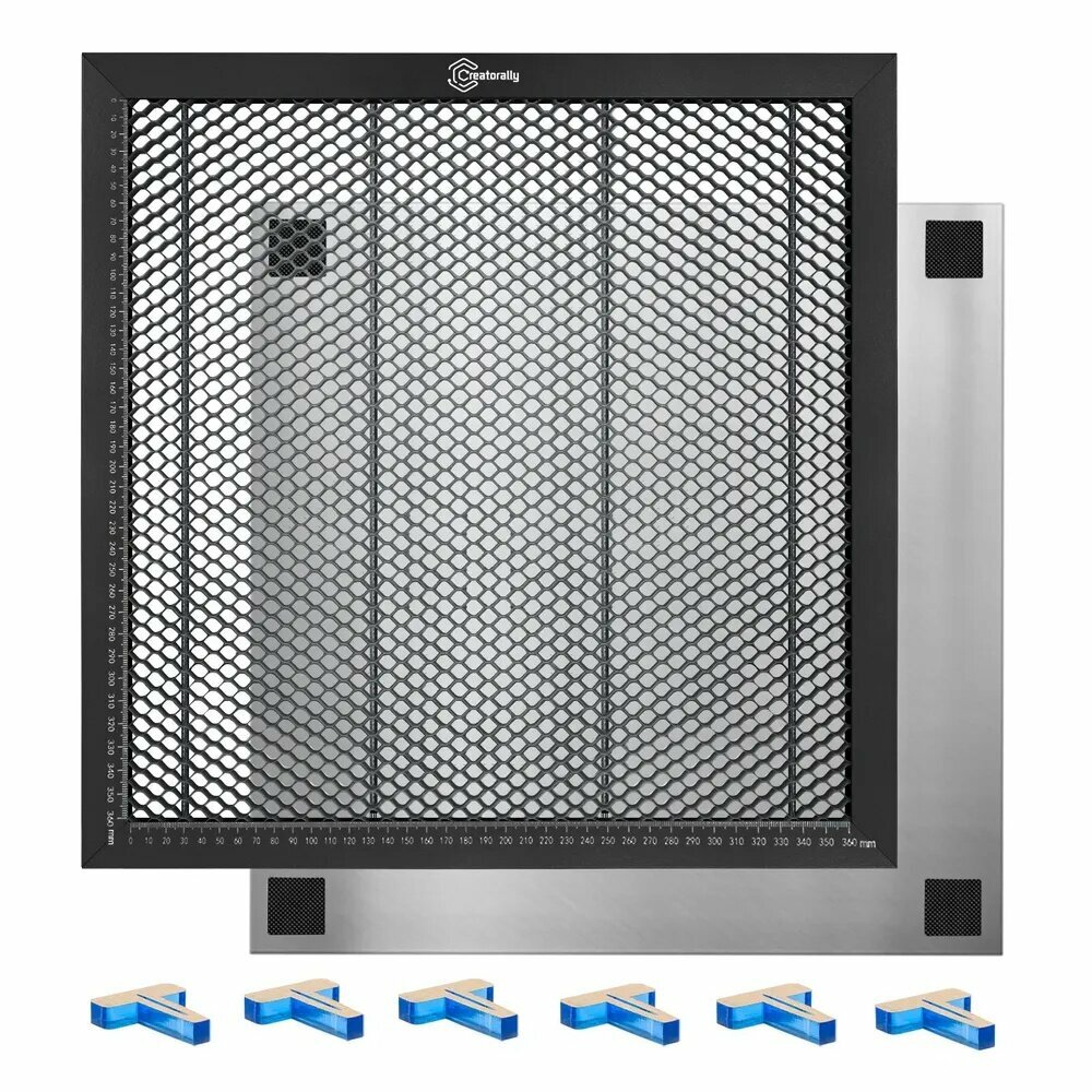 Creatorally Рабочий стол с сотовой структурой для гравировального станка CO2 400x400x22 мм