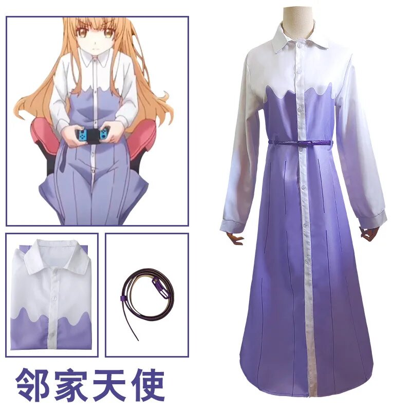 Косплей костюм Ангел Next Door Шиина Махиру XXXL, Shinomi Shinano Purp