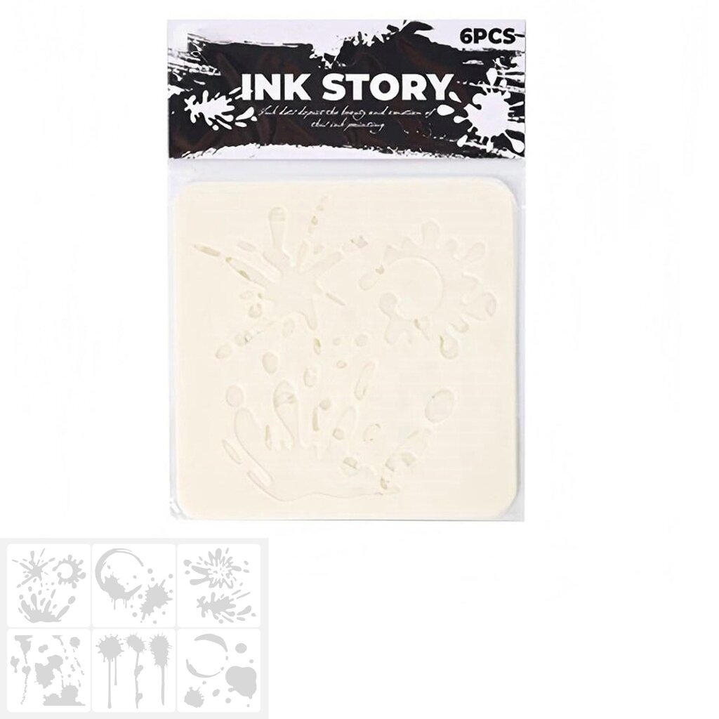 6 Шт трафаретов чернильными точками для рисования Трафареты для журналов Декоративный шаблон для домашних животных