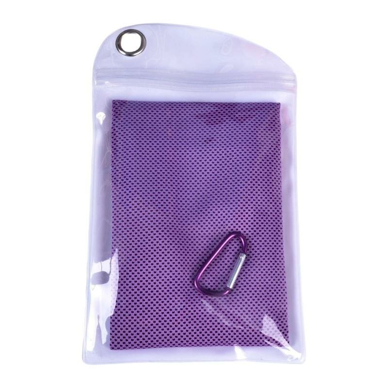 Охлаждающий шейный гетр, Фиолетовый - 30x90