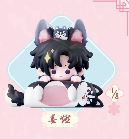 Фигурка Hot Toys "Хаски и его белый кот Шизун" Черный, confirm 1