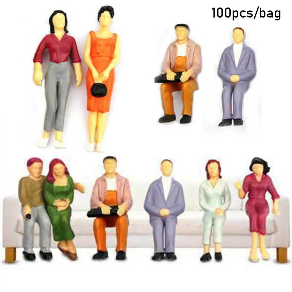 Фигурки людей 1:50 для диорамы 100шт, 36mm