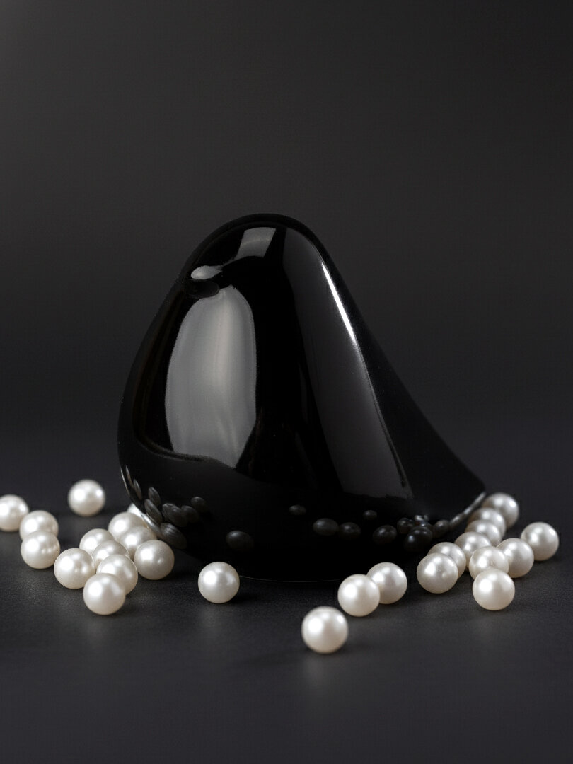 Статуэтка птица из керамики "Birdie" черная