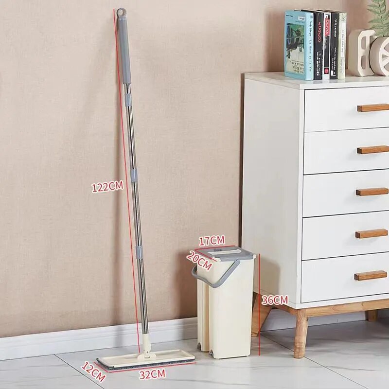 Швабра швабры с отжимом hauswell, длина 130 см