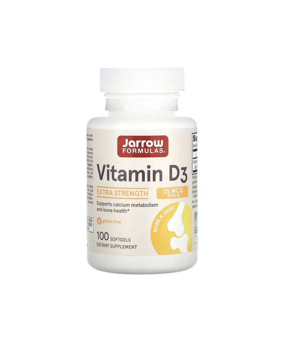 Jarrow Formulas Vitamin D-3, Витамин Д-3 (холекальциферол) 1000 МЕ (25 мкг) 100 гел. капсул