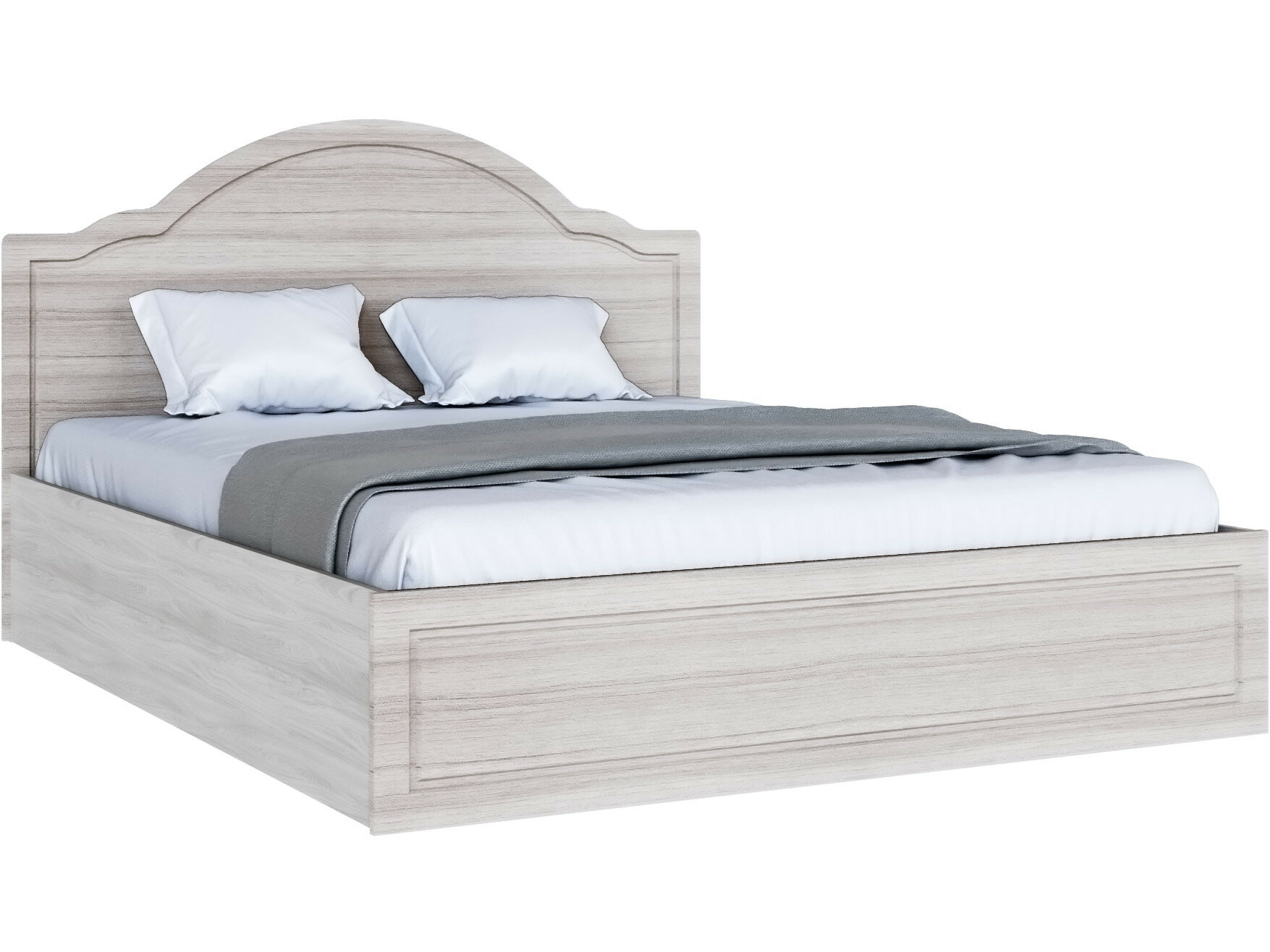 Кровать 160х200 с ортопедическим основанием, Ясень анкор светлый/Сандал