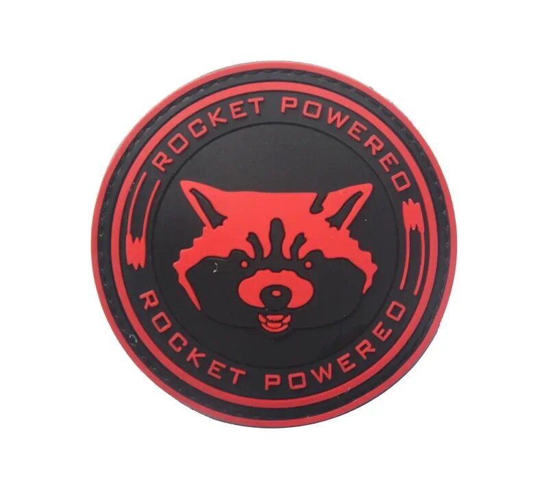 Светящийся ракетный значок енот