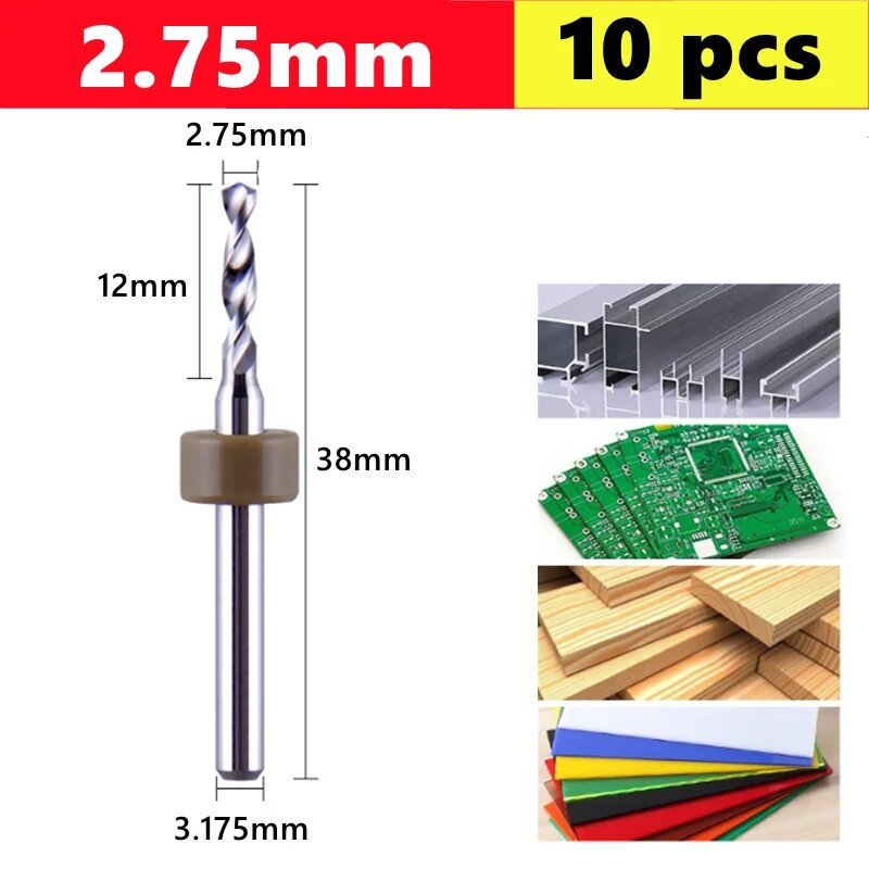 Сверла карбидные JWXZ 0,1-3,0 мм