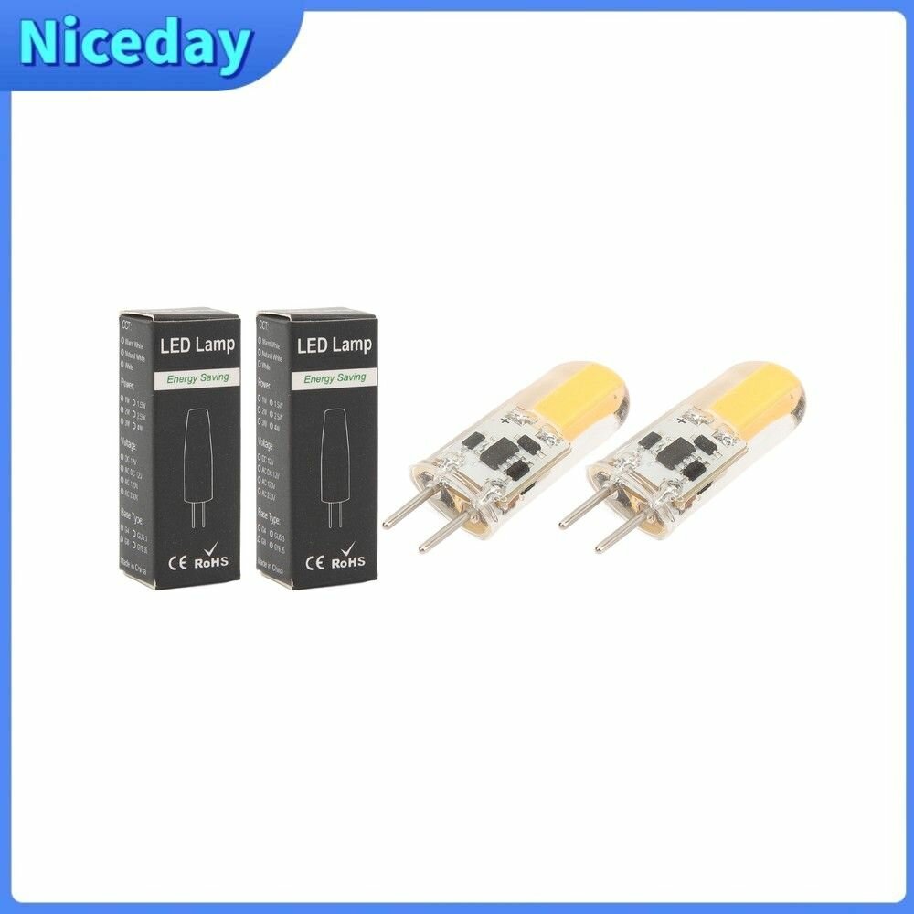 2шт LED лампа GY6.35, 3W, теплый белый