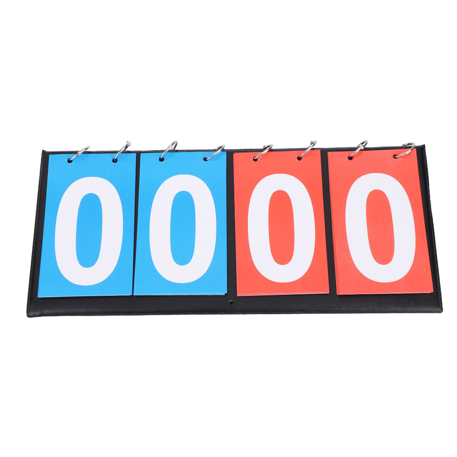 Portable Flip Sports Scoreboard Score Counter for Table Tennis Basketball (4 Digit Red Blue)