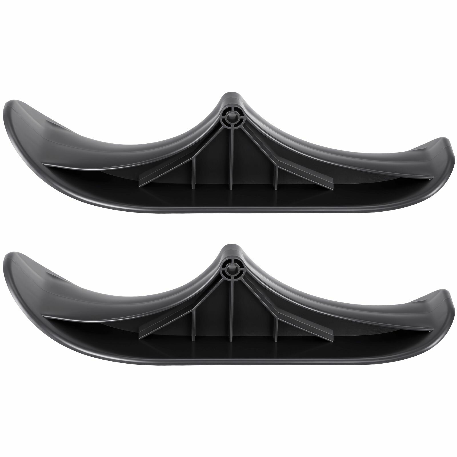 Аксессуар для самоката с пластиковыми лыжами цвета черный для зимних прогулок