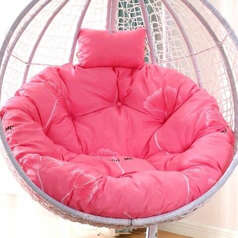 Новая подвесная корзина, подушка для кресла-качалки, подушка для подвесного кресла, подушка для спины, съемная, стираемая, подушка для ротангового кресла, утолщенная круглая подушка