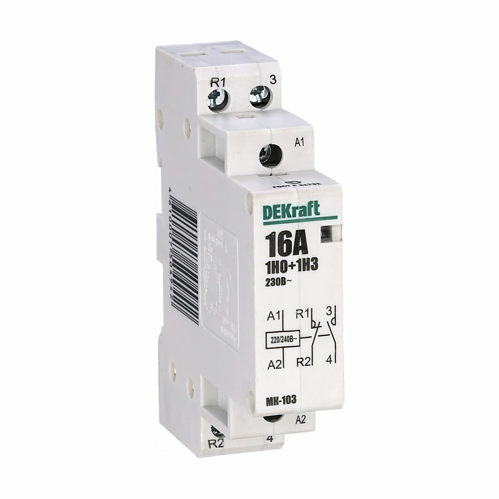 Модульный контактор DEKraft МК-103 16А 230В