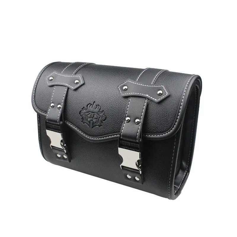 Для Harley Honda Suzuki универсальные винтажные мотоциклетные седельные сумки из искусственной кожи для мотоцикла, боковая сумка для инструментов, хвостовая сумка для багажа A