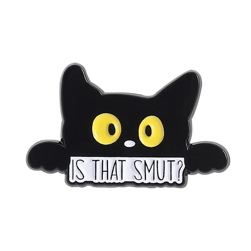 Булавки с цитатой «Черный кот» QHXZ4406