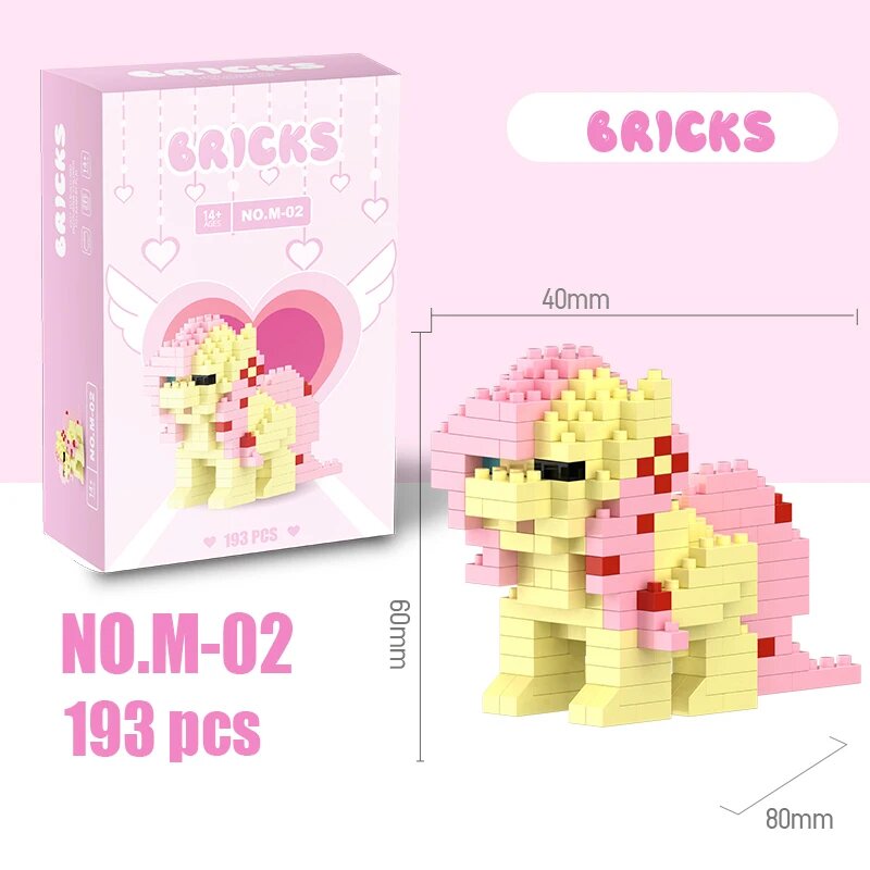 Конструктор BRICKS My Little Pony Твайлайт, розовый, M02