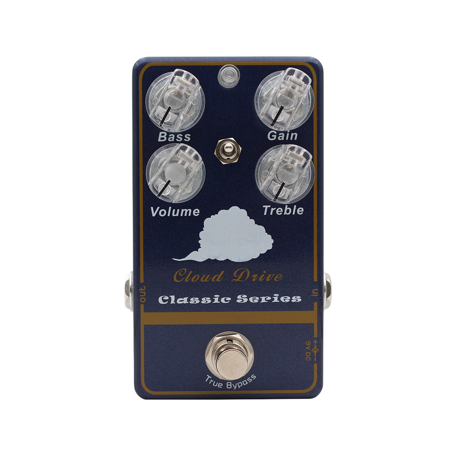 Педаль эффектов для электрогитары MOSKYAUDIO: классический чистый звук, овердрайв, Cloud Drive, гибкое управление эквалайзером (Pre/Post), двухполосная регулировка, три режима среза волны, чистый байпас.