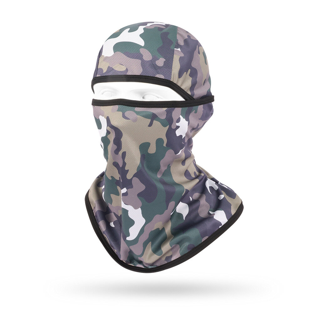 Быстросохнущая, впитывающая пот, дышащая маска для лица, камуфляжный шейный гетр, унисекс, защита от солнца на открытом воздухе, тактический шейный утеплитель, маскирующий головной платок