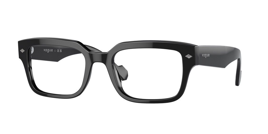 Оправа Vogue Eyewear VO 5491 W44, для женщин, пластиковая, чёрная