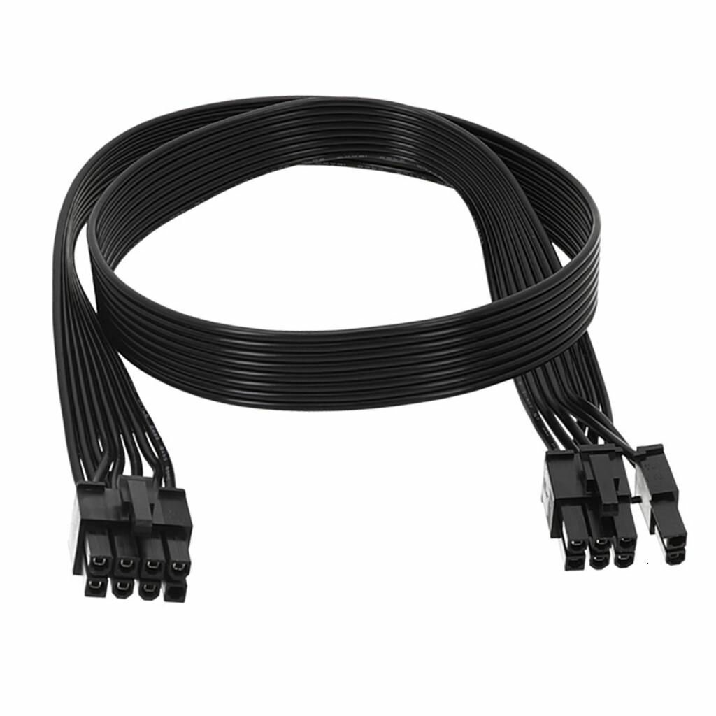Кабель питания видеокарты 8Pin 18AWG для блока питания Corsair 8Pin/8pin к двум разъемам 6pin + 2pzin опционально, - Одиночная головка 60 см