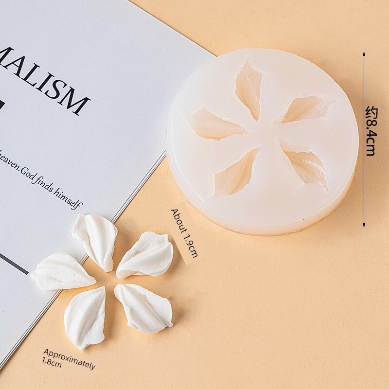 Модная силиконовая форма для выпечки в виде тюльпана, для декора тортов, из фонтанчика или шоколада, в виде лепестков,