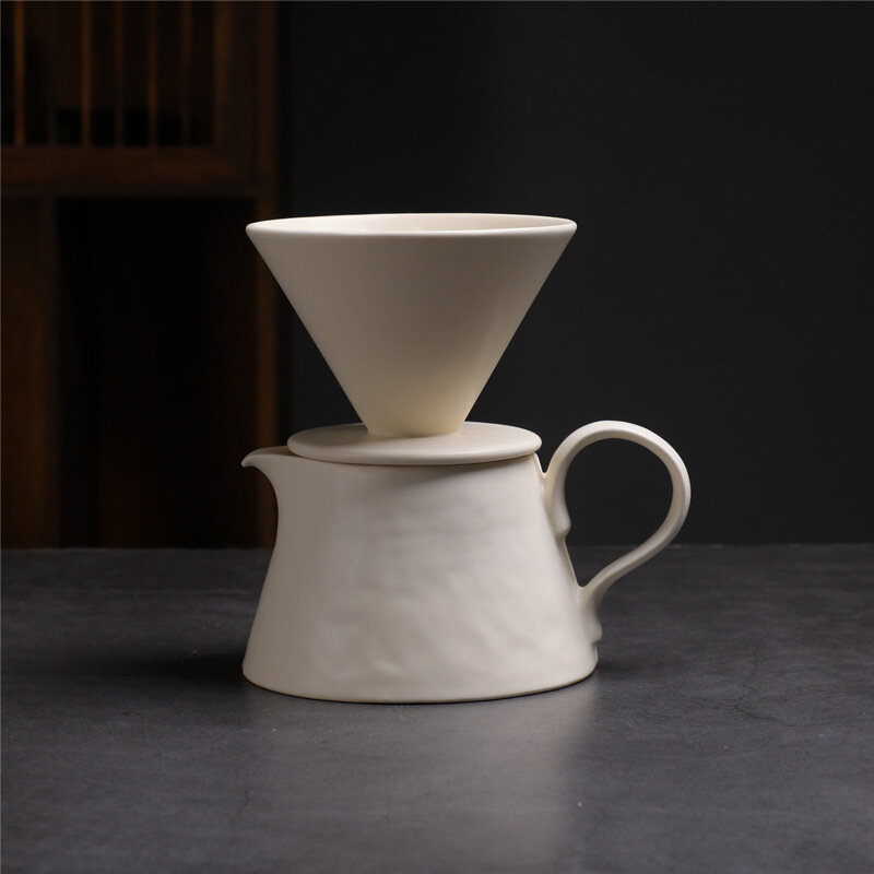 Керамический набор для кофе V60, фильтр для кофе, керамическая чашка, кофейник, горячая распродажа, совместный кофейник