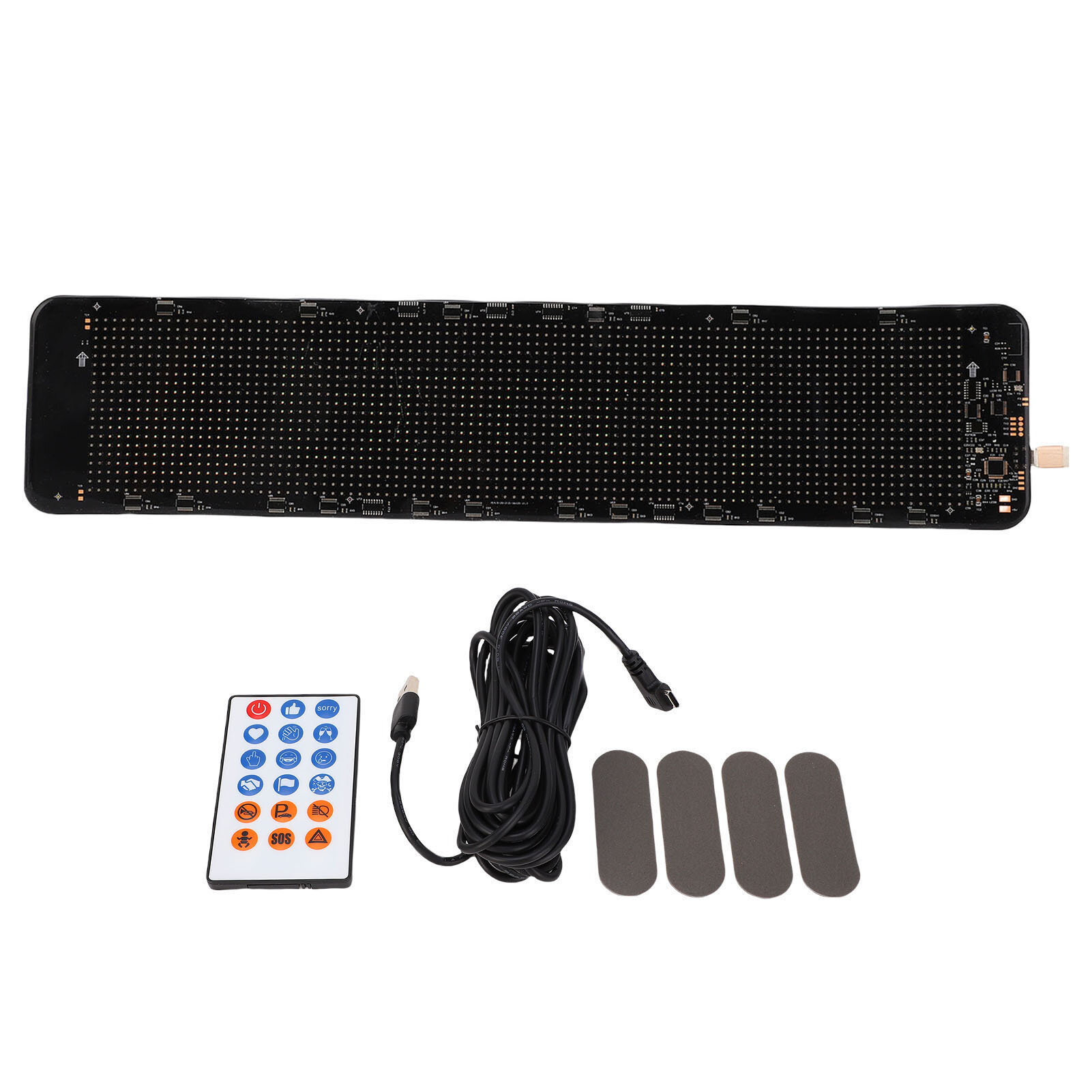 Светодиодная панель IP64, водонепроницаемая, 96 x 20 пикселей, программируемый гибкий дисплей для офиса, дома и магазина.