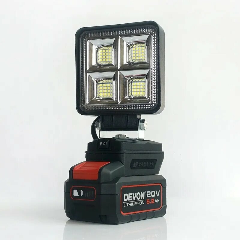 Прожектор заливающего света для DEVON 20V с широким углом освещения