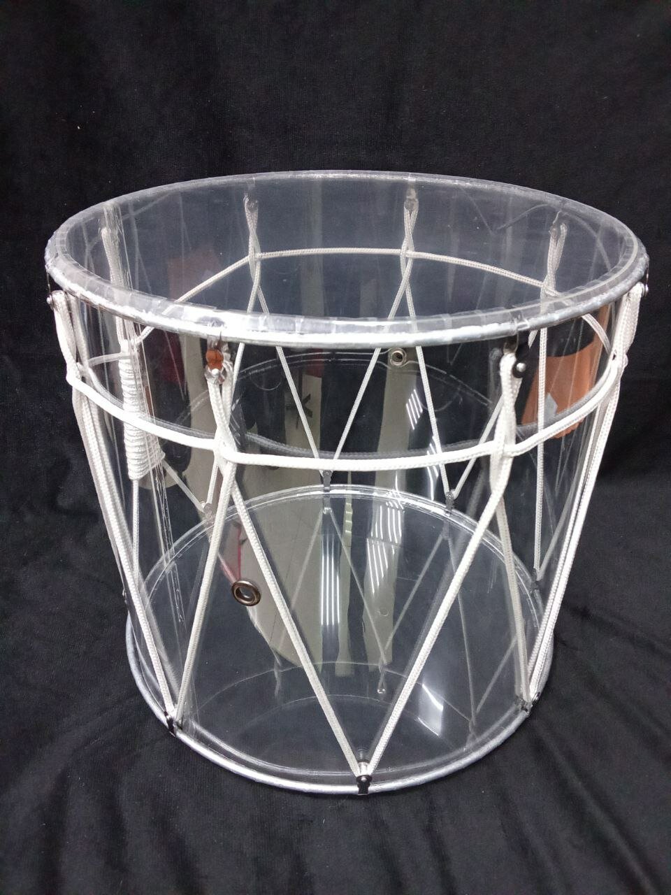 MZ-B33plexK Барабан кавказский 13", плексиглас, прозрачный, с чехлом, MEZZO