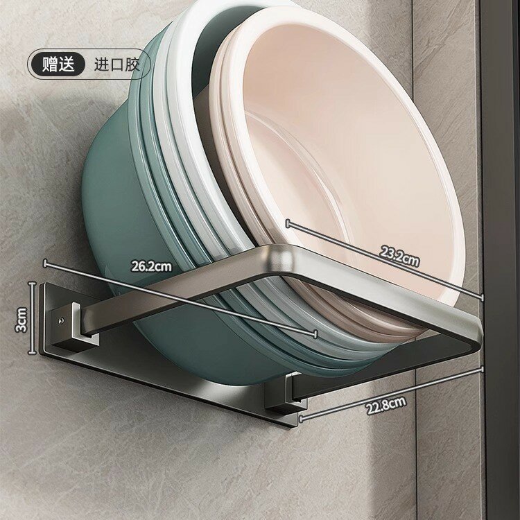 Настенная полка для хранения умывальника, держатель для раковины в ванной, полка для умывальника с присоской без сверления