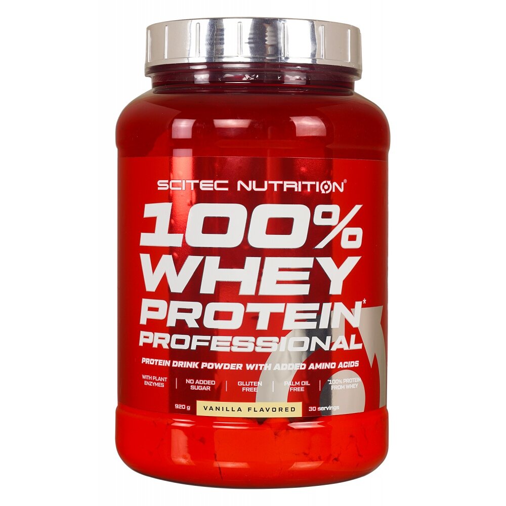 Протеин сывороточный Scitec Nutrition 100% Whey Protein Professional, 920 г, Вкус Chocolate Coconut / Шоколад Кокос