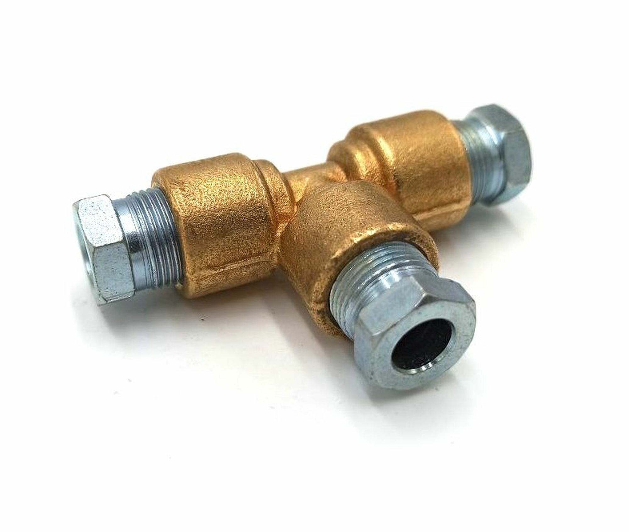 Тройник газа ГБО д.8х8х8 для медной, алюминиевой трубки