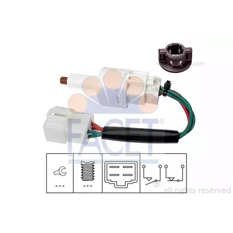 FACET 71273 Датчик стоп-сигнала OPEL AGILA A 1.0 (F68) 08/03-12/07