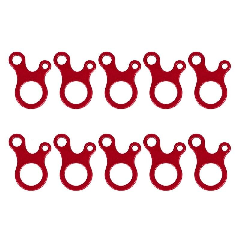 Натяжители троса для растяжек, 10 шт, красный