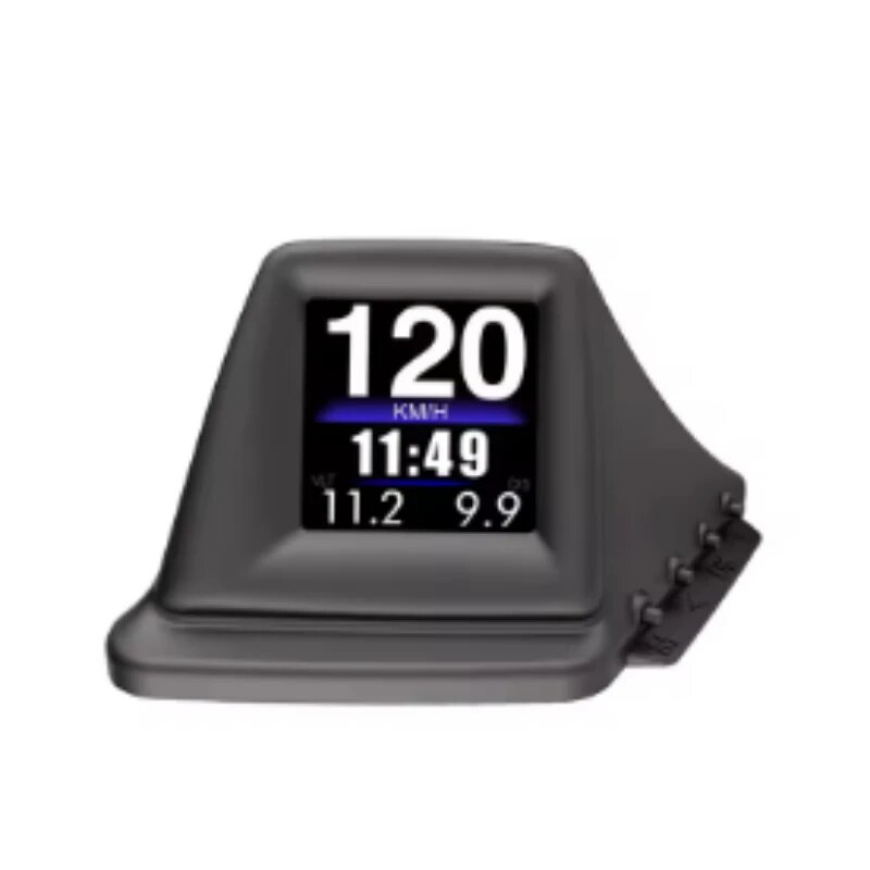 OBD2 + GPS Многофункциональный гаджет HUD Бортовой компьютер Накладка на стойку A Установка оборотов Турбо Давление масла Температура воды GPS Спидометр